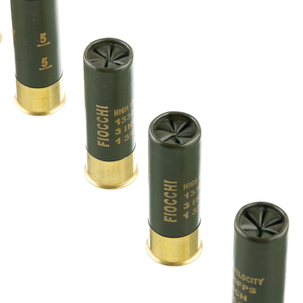 Fiocchi High Velocity 12 Gauge Ammunition 3" #5 1-3/4oz Lead Shot ...