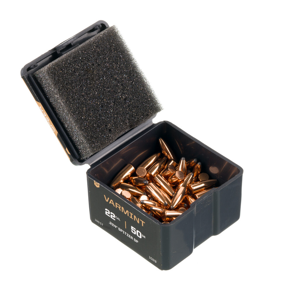 Speer 22 Caliber Bullets .224" Diameter 50 Grain Spitzer SP - 100 [FC ...