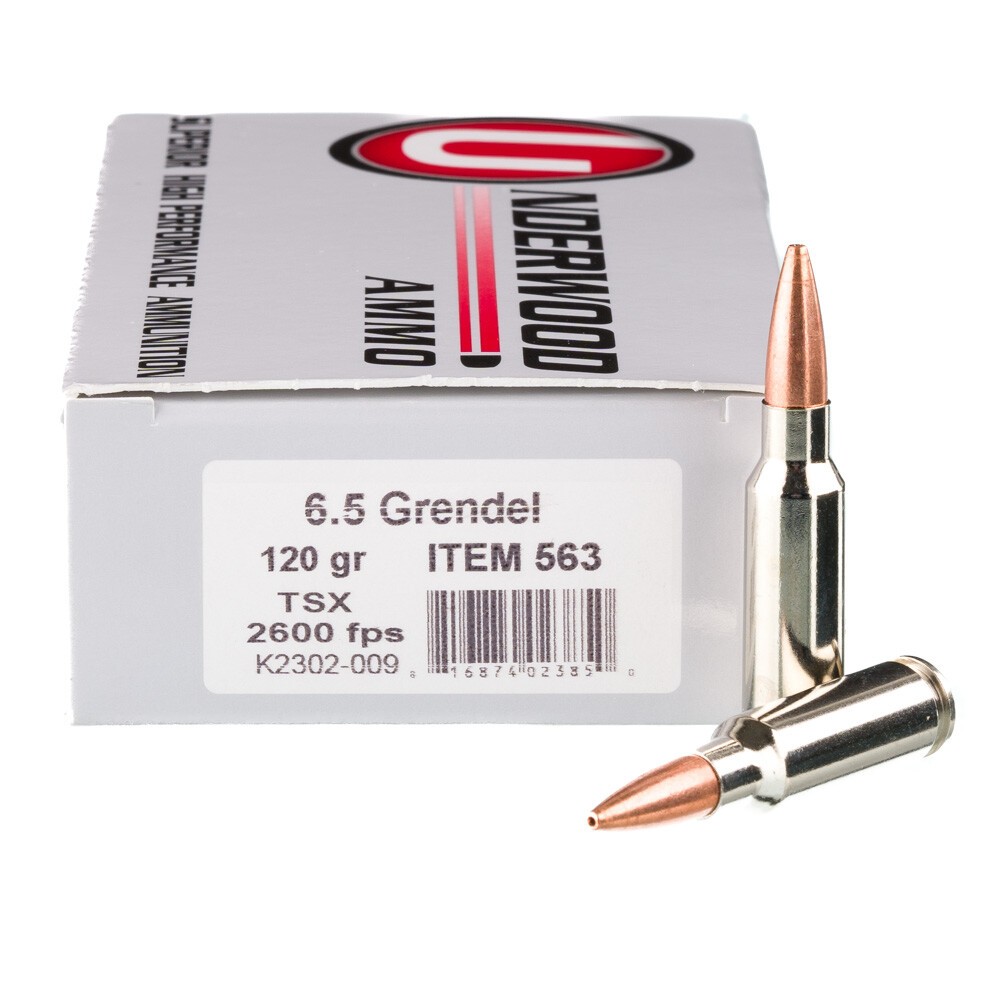 Underwood Ammo 6.5 Grendel Ammo 20 Rounds TSX 120 Gr [FC-816874023850]