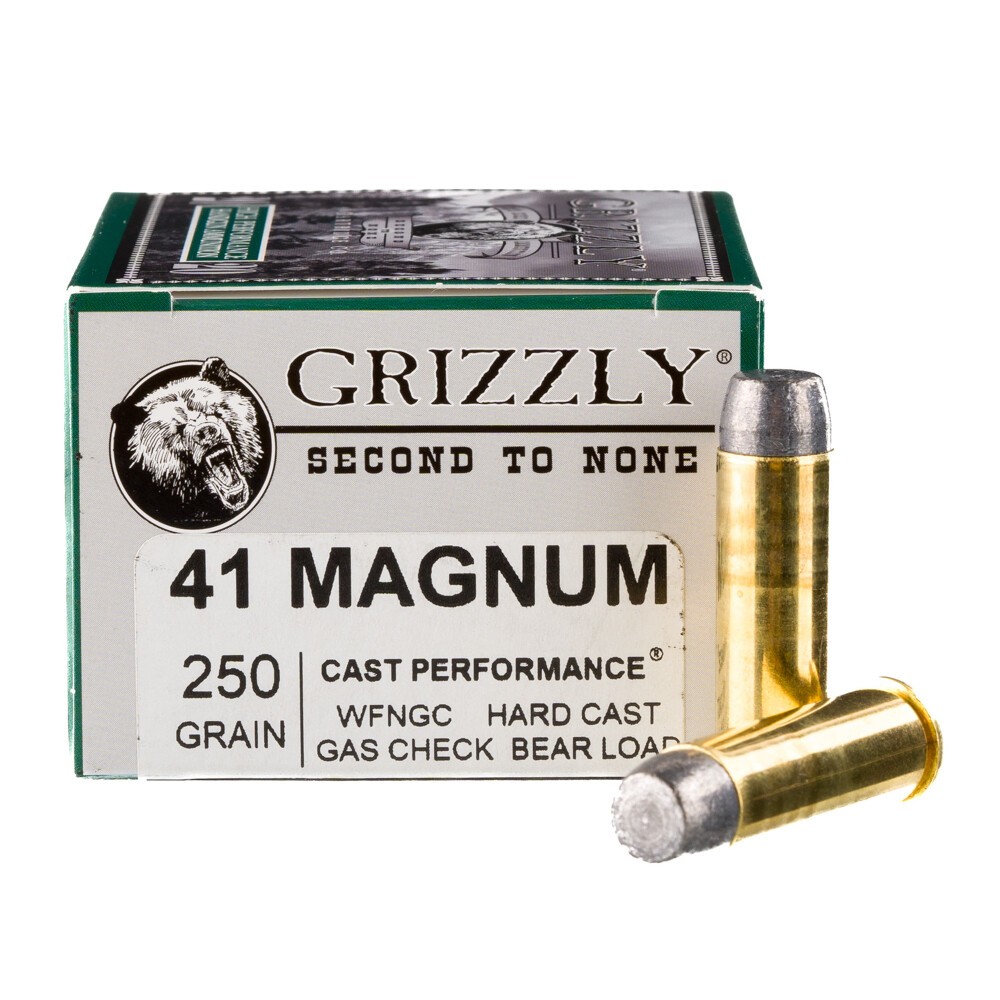 Grizzly .41 Mag 250gr WFNGC Bear Load – 20 Rounds [FC-815152010032]
