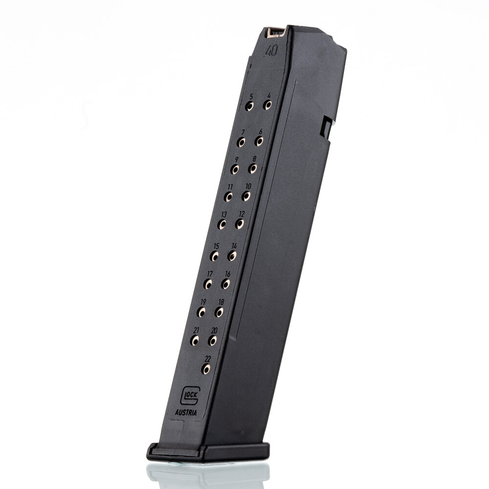 GLOCK 22 .40 S&W OEM Mag 22rds Polymer/Steel Black [FC-764503220227]
