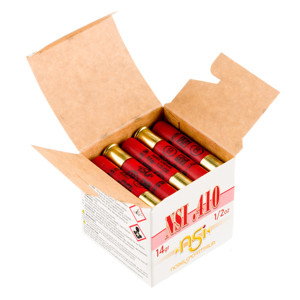 NSI .410 Bore Shotshell 250 Rounds 2-1/2" #8 Shot 1/2 Ounce