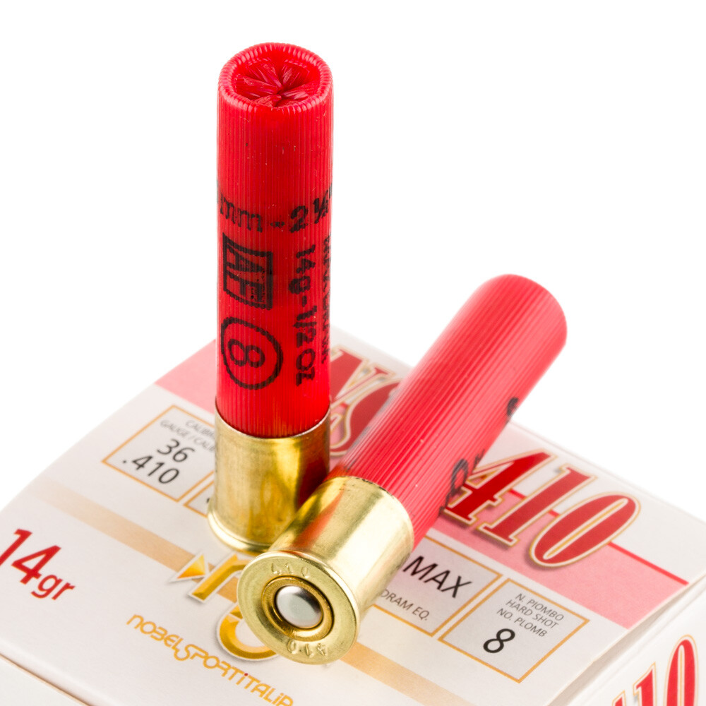 NSI .410 Bore Shotshell 250 Rounds 2-1/2" #8 Shot 1/2 Ounce