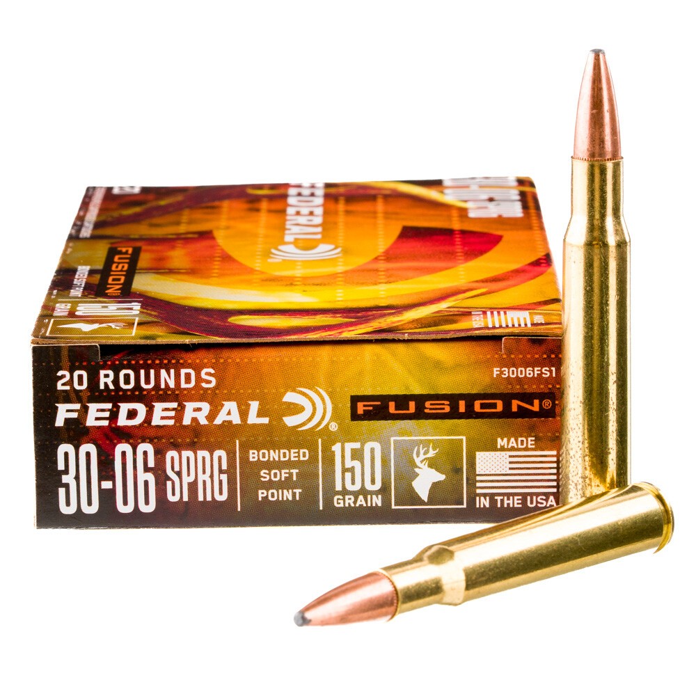 Federal Fusion .30-06 20rds Bonded SP 150 Grain [FC-29465097974]
