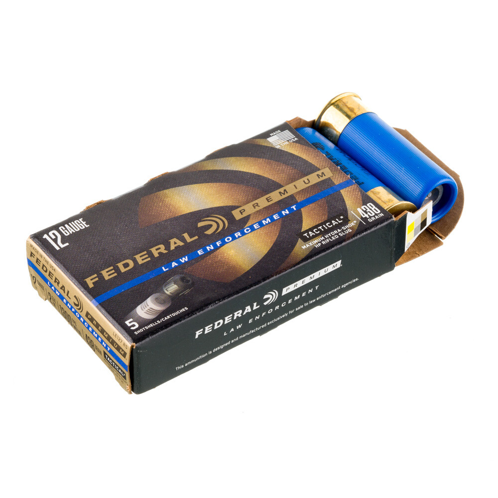 Federal 12 Gauge Shotshell 250 Rounds 2-3/4" Hydra-Shok Rifled Slug 1 ...