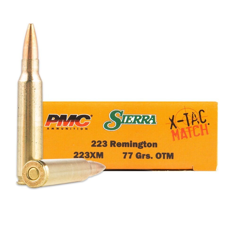 PMC X-TAC Match .223 Rem Ammo 800 Rounds Sierra MatchKing OTM 77 Grain