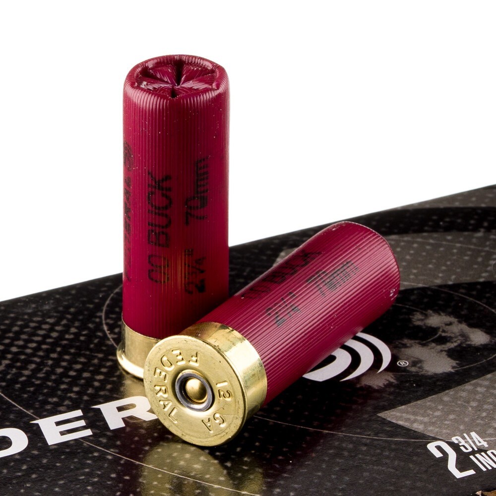 Federal Black Pack 12ga Shotshell 100 Rounds 2-3/4" 00 Buck 9 Pellets