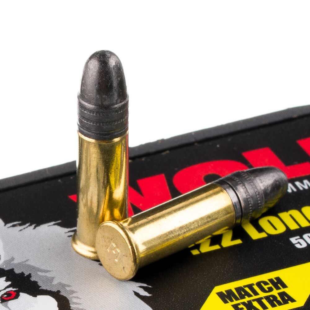 Wolf Match Extra .22LR Ammo – 40 Grain LRN [FC-645611222511]