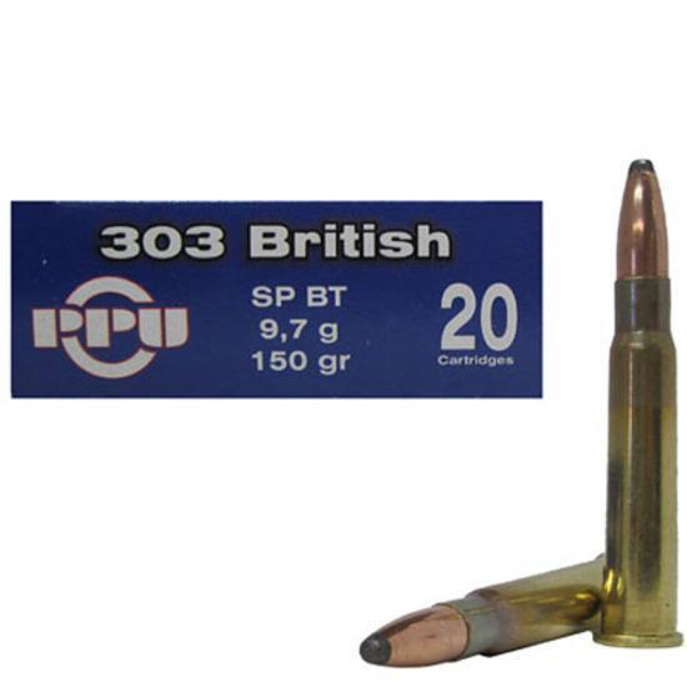 Prvi Partizan .303 British Ammunition 20 Rounds BTSP 150 Grain [FC ...