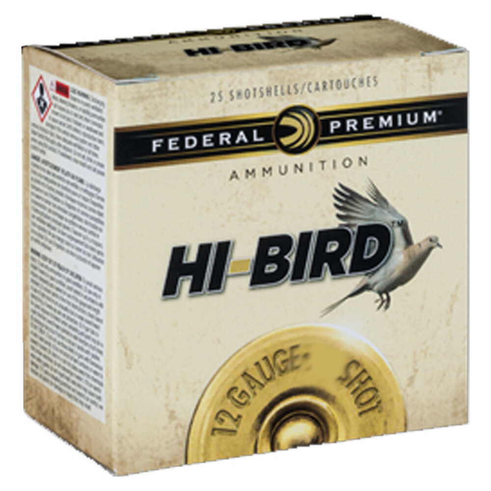 Federal Premium Hi-Bird 12 Gauge Ammunition 25 Rounds 2-3/4" #7.5 1-1 ...