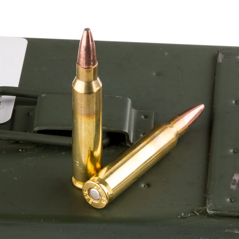 AQA 5.56 NATO 500 Rounds Bonded SP Match 75 Grains in Ammo Can