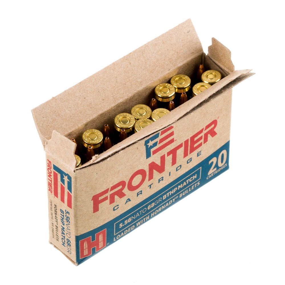 Hornady Frontier 5.56 NATO BTHP Match - 20 Rds, 68 Gr [FC-90255711608]