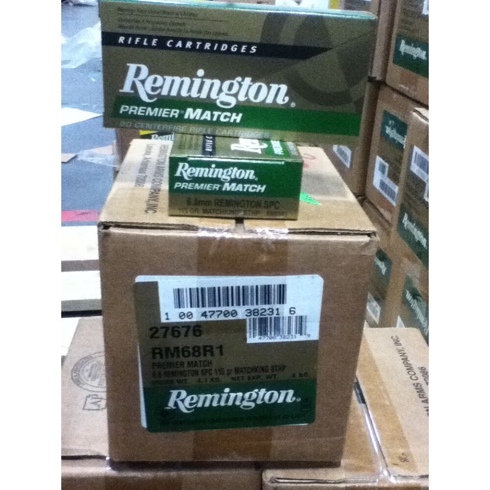 Remington Premier Match 6.8 SPC 115gr SMK Ammo 2625 FPS [47700382302]