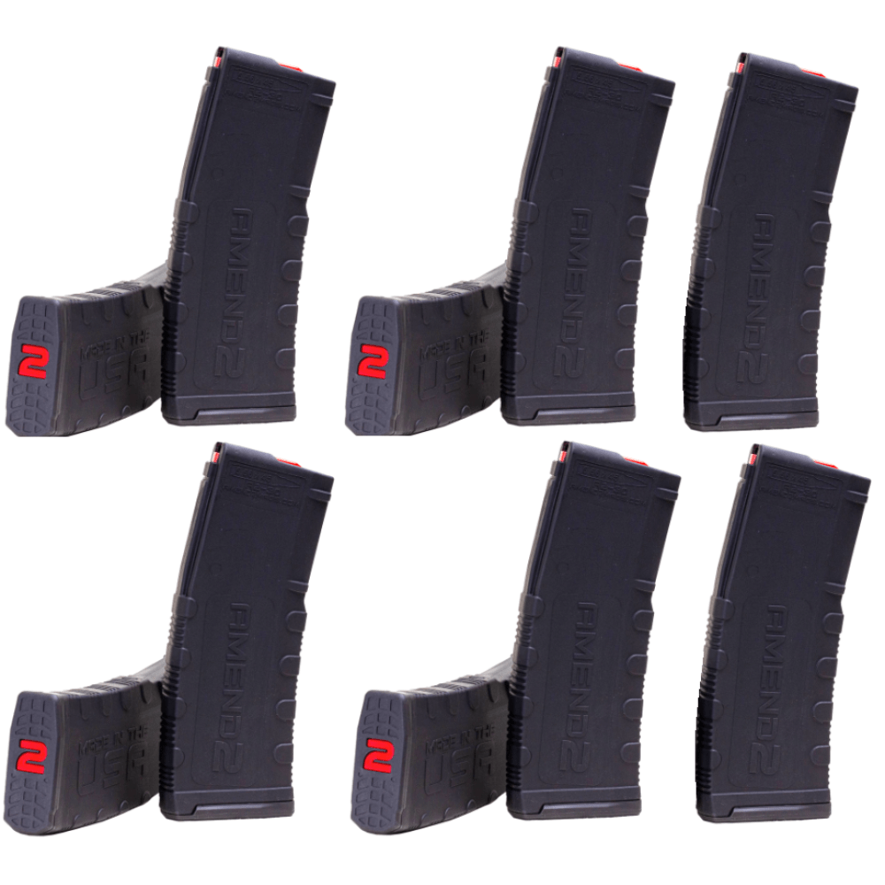 Amend2 AR-15 .223/5.56 Polymer Magazines 30rds Black - Case of 10