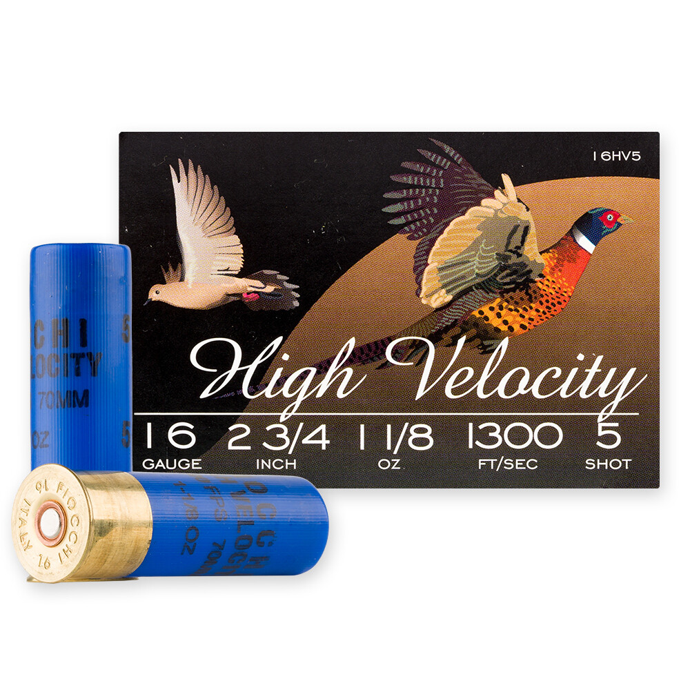 Fiocchi 16 Gauge 2.75" 5 Shot 1-1/8oz High Velocity [762344851990]