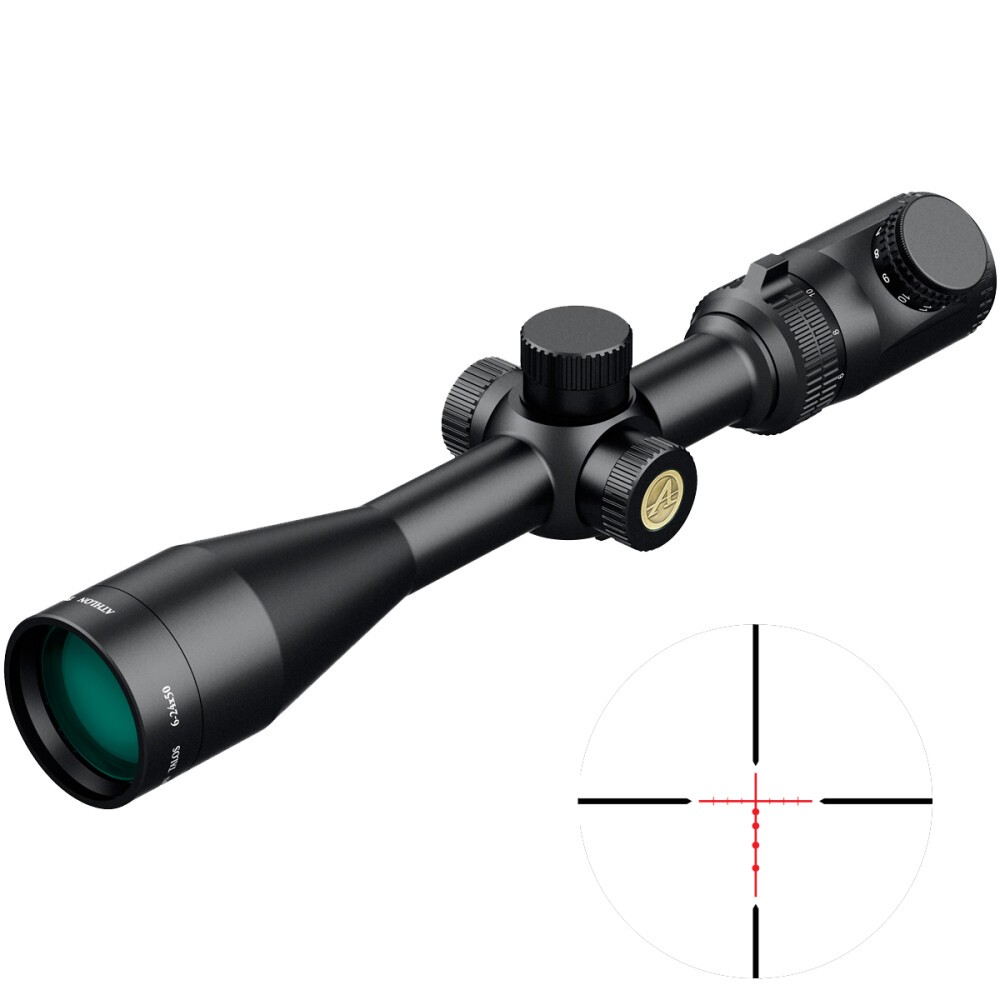 Athlon Optics Talos 6-24x50 Rifle Scope BDC 600 IR Illuminated Reticle ...