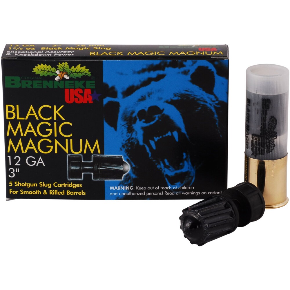 Brenneke 12 Ga 3" Black Magic Slug 1.375oz 5 Rounds [FC-4030128120270]