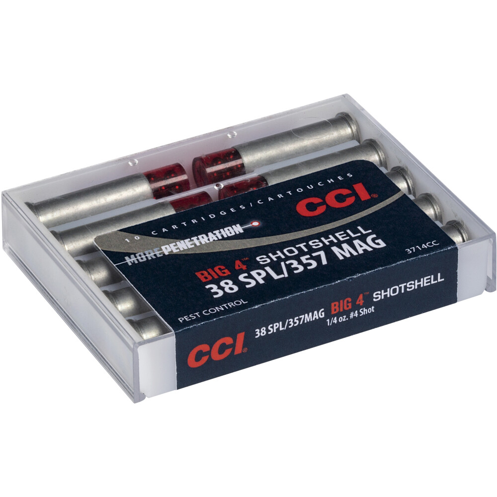 CCI Big 4 Shotshell .38 Special/.357 Magnum Ammunition 10 Rounds #4 ...