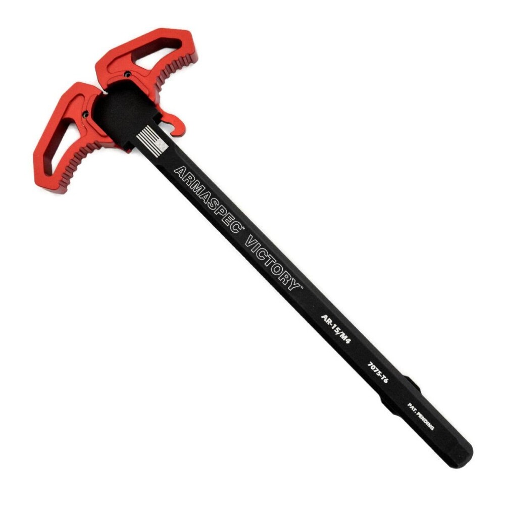 Armaspec Victory AR-15 Charging Handle Red/Black [810048490295]