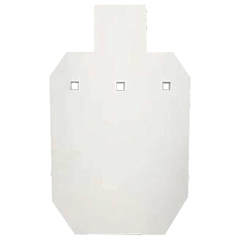 BASH Half-Size Silhouette Gong 3/8" AR500 White Finish [611419969293]