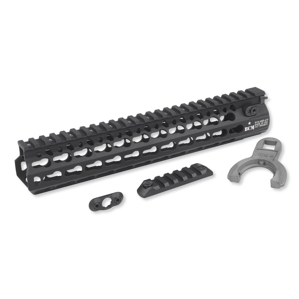 BCM GUNFIGHTER AR-15 ALPHA Rail Handguard 10" Keymod Aluminum Black BCM ...