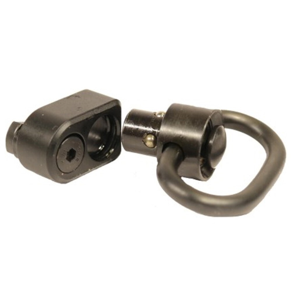Guntec AR-15 QD Swivel with KeyMod Adapter Steel Black [714569643980]