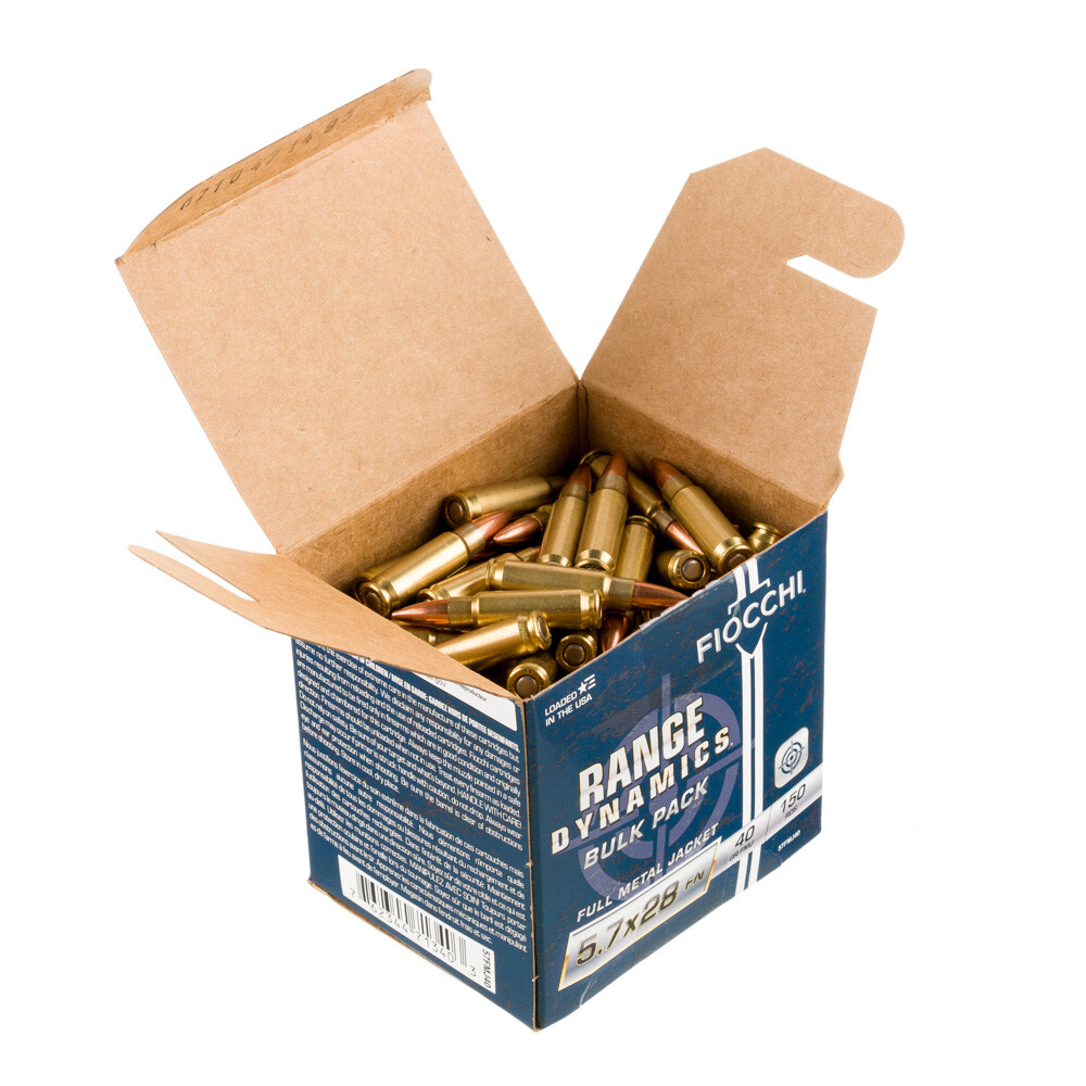Fiocchi 5.7x28 Ammunition 450 Rounds FMJ 40 Grain [FC-762344865676]