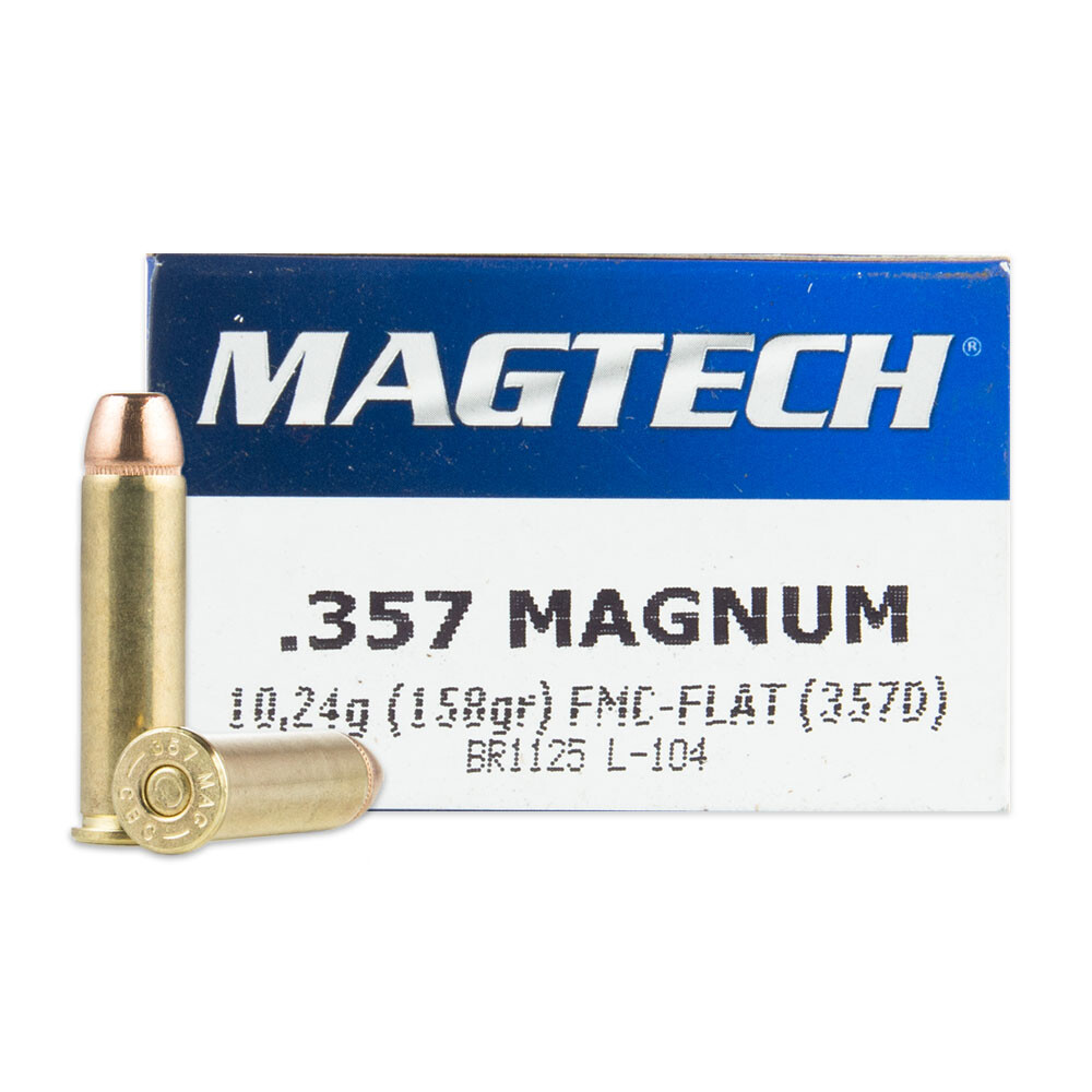 Magtech .357 Magnum Ammunition 50 Rounds FMJ-FP 158 Grain [FC-754908166619]