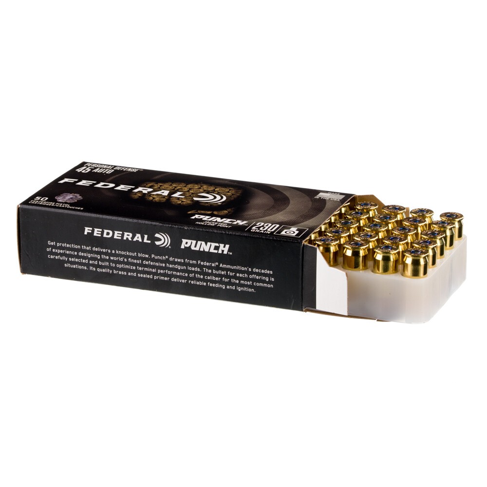 Federal Punch .45 ACP Ammunition 50 Rounds JHP 230 Grains