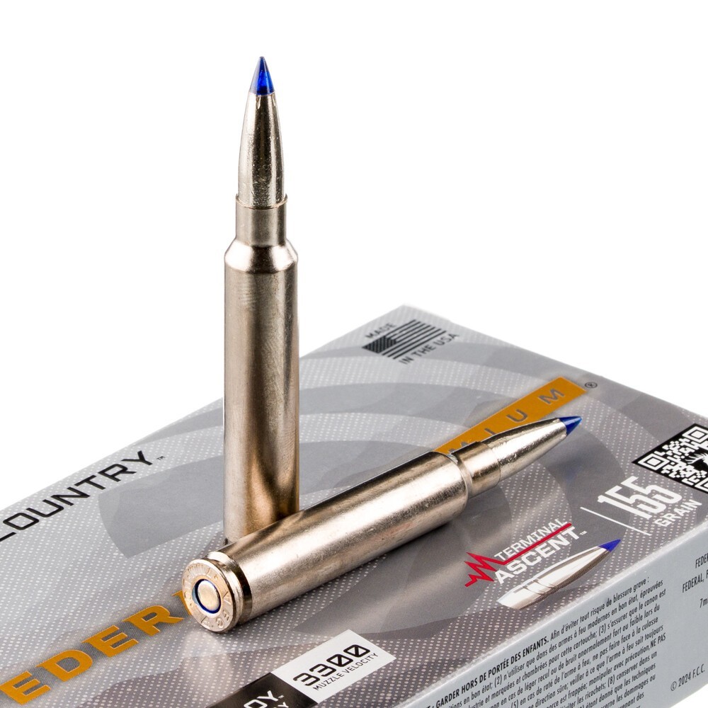 Federal 7mm Backcountry Ammunition 20rds Terminal Ascent 155 Grains