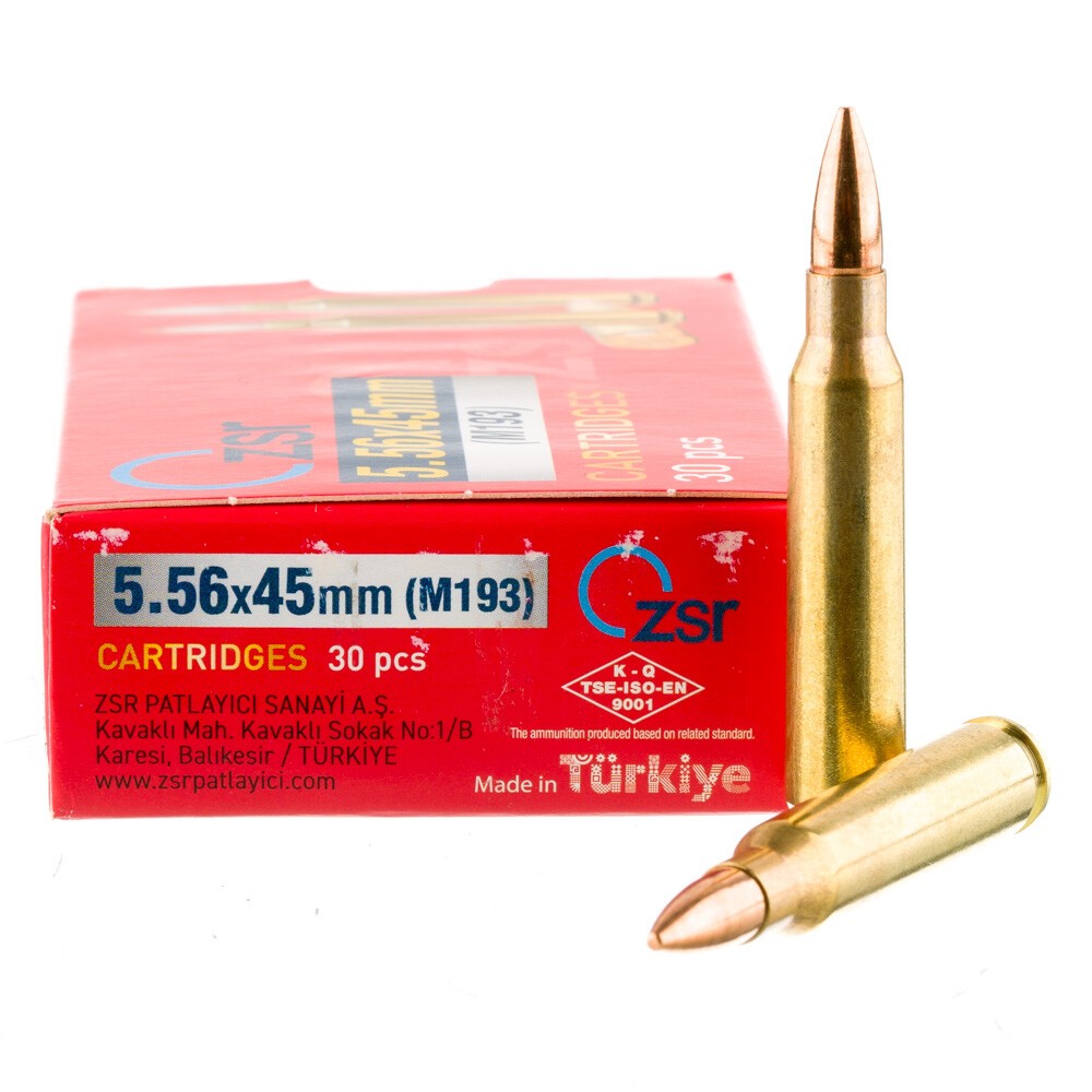 ZSR 5.56 M193 NATO Ammunition 900 Rounds FMJ 55 Grain [FC-R0729202422847]