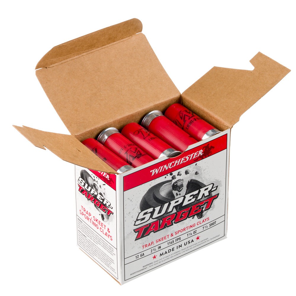 Winchester Super Target 12ga 2.75" 1-1/8oz #7.5 250rd [FC-20892016248]