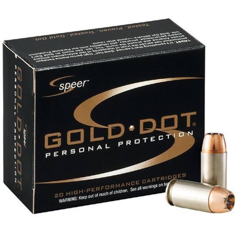 Speer Gold Dot .45 ACP 185 Grain JHP 1050 FPS 20 Rounds [76683239648]