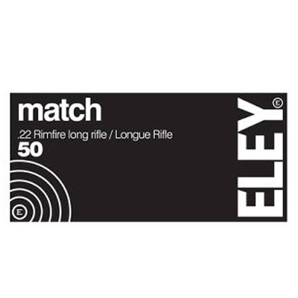Eley Match .22 LR 40 Grain Flat Nose 50 Round Box [FC-650911011000]
