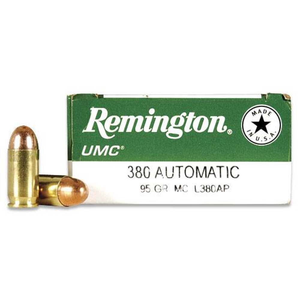 Ammo .380 ACP Remington UMC 95 Grain FMJ Bullet 955 fps 50 Rounds L380A9 [FC-47700067506]