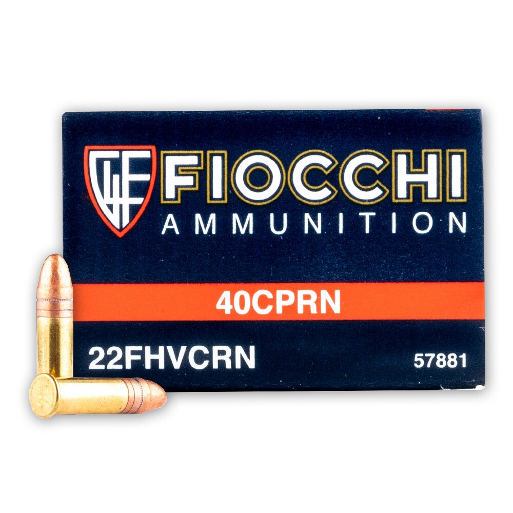 Fiocchi .22 Long Rifle Ammunition 500 Rounds CPRN 40 Grain High ...