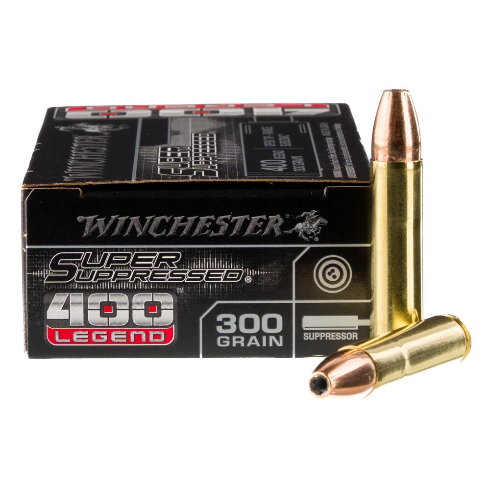 Winchester Super Suppressed .400 Legend Ammunition 20 Rounds Open Tip ...