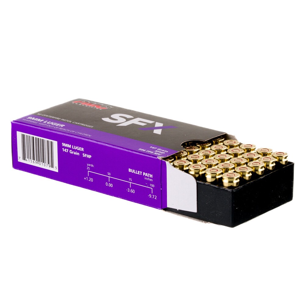 PMC 9mm Luger Ammunition 50 Rounds JHP 147 Grains [FC-741569010795]
