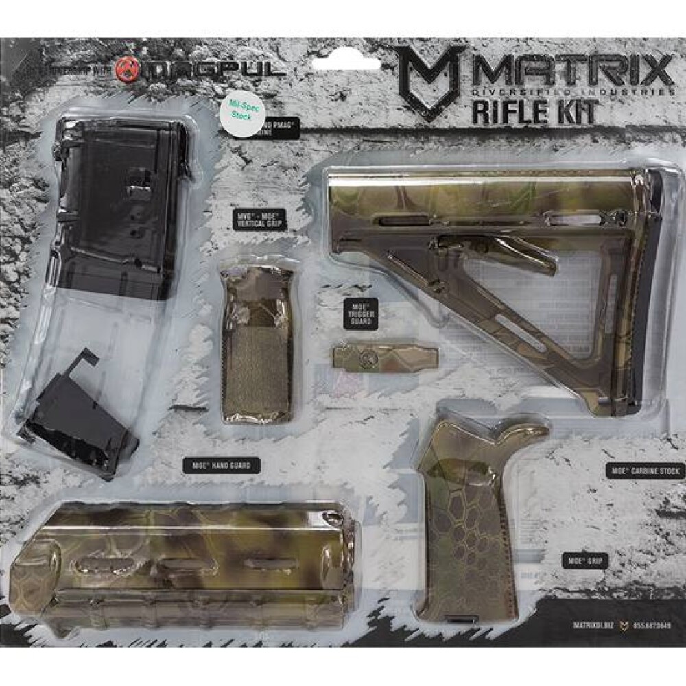 Matrix Diversified Industry AR-15 Magpul Furniture Kit Mil Spec Kryptek ...