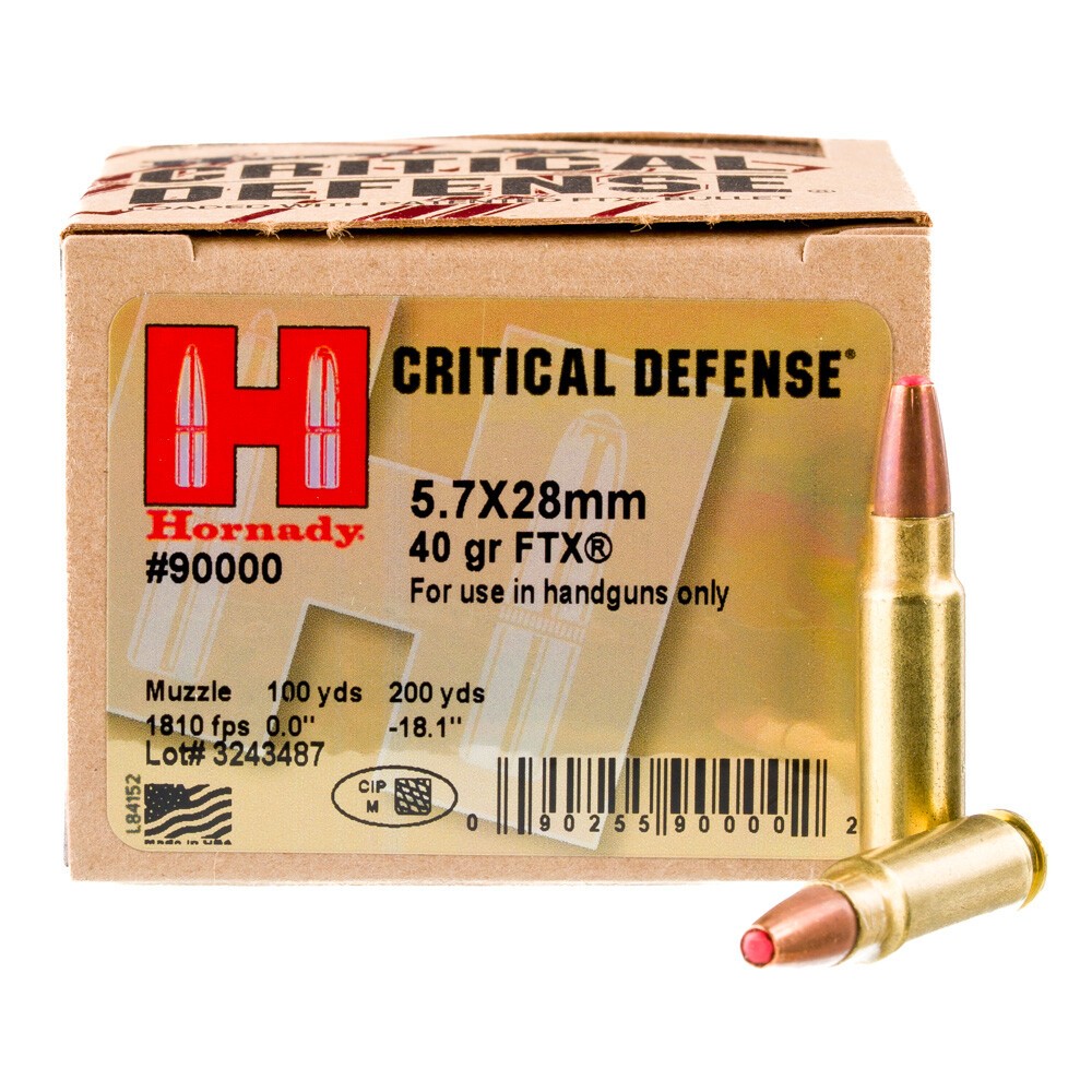 Hornady 5.7x28mm Ammunition 25 Rounds FTX 40 Grains