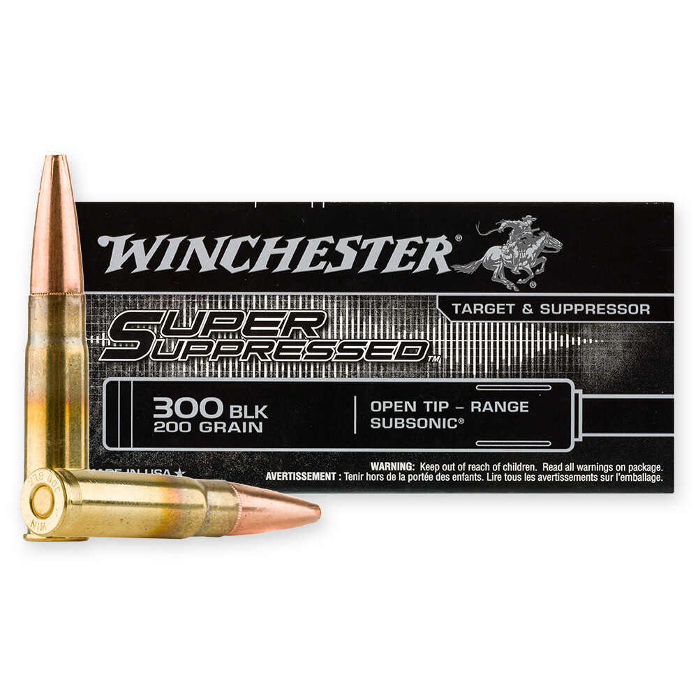 Winchester Super Suppressed .300 BLK 20rds OT 200gr [FC-20892224483]