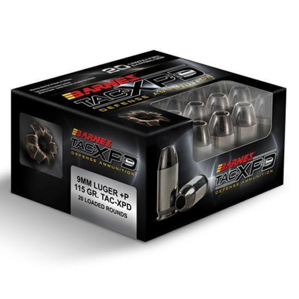 Barnes TAC-XPD .45 ACP +P Ammunition 20 Rounds Copper HP 185 Grain [FC-716876145010]