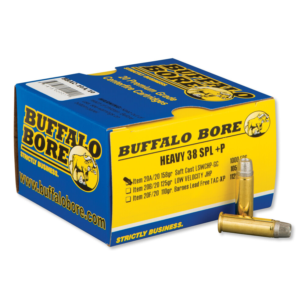 Buffalo Bore .38 Special +P 158 Grain LSWCHP-GC [FC-651815020211]