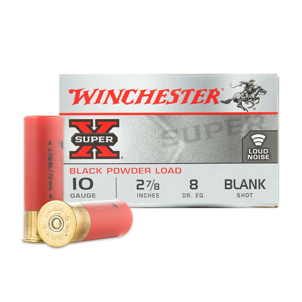 Winchester 10 Gauge Black Powder Blank Load 2-7/8" 25 Rounds XBP10 [FC ...
