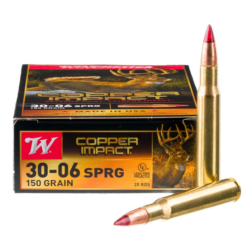 Winchester Copper Impact .30-06 Copper Extreme Point 150 Grains 20rds