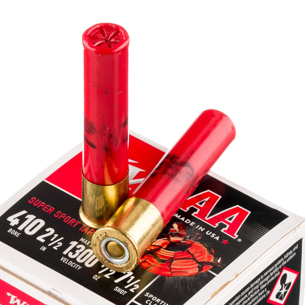 Winchester AA Super Sport .410 Bore Shotshell 25 Rounds 2.5" #7.5 Lead ...