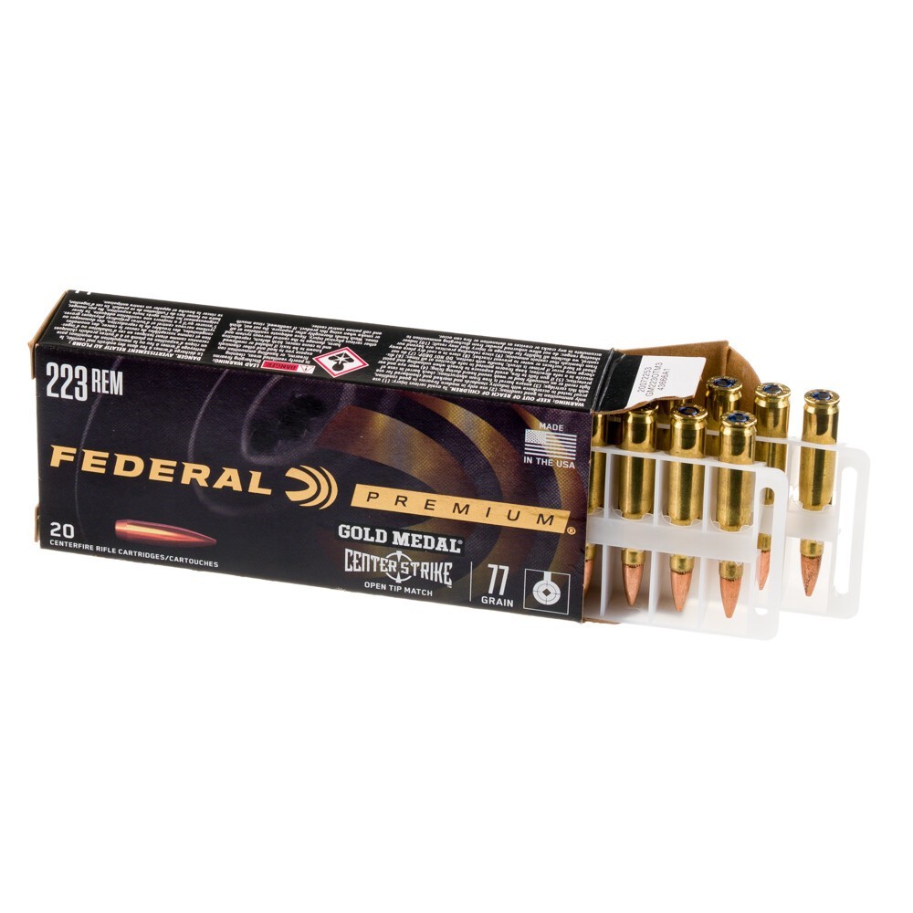 Federal Gold Medal CenterStrike .223 Remington 20 Rounds OTM 77 Grains