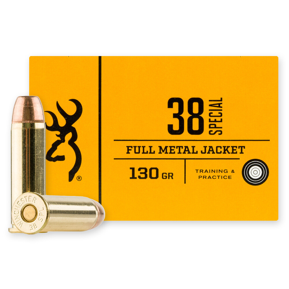 Browning .38 Special Ammunition 50 Rounds FMJ 130 Grain