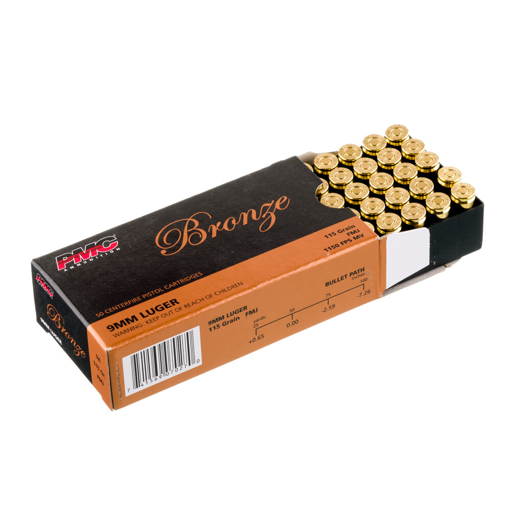 PMC 9mm Luger Ammunition 1000 Rounds FMJ 115 Grain [FC-90741569070273]