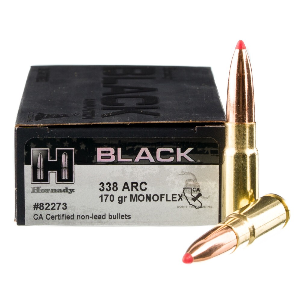 Hornady BLACK .338 ARC 20 Rounds MonoFlex 170 Grains